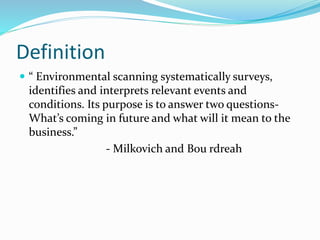 Environmental scanning BBA I yr 2021 | PPTX