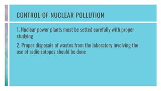 NUCLEAR HAZARDS - Environmental science | PPTX