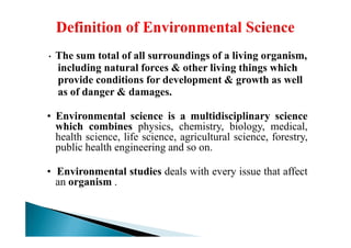 Environmental science | PPT