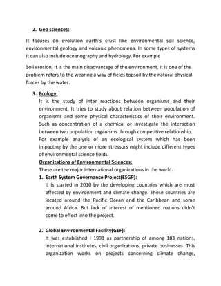 Environmental science | PDF