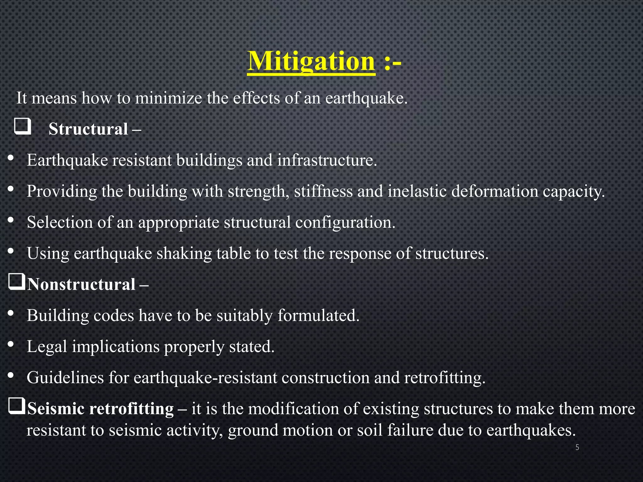 Earthquake Management Strategies | PPTX