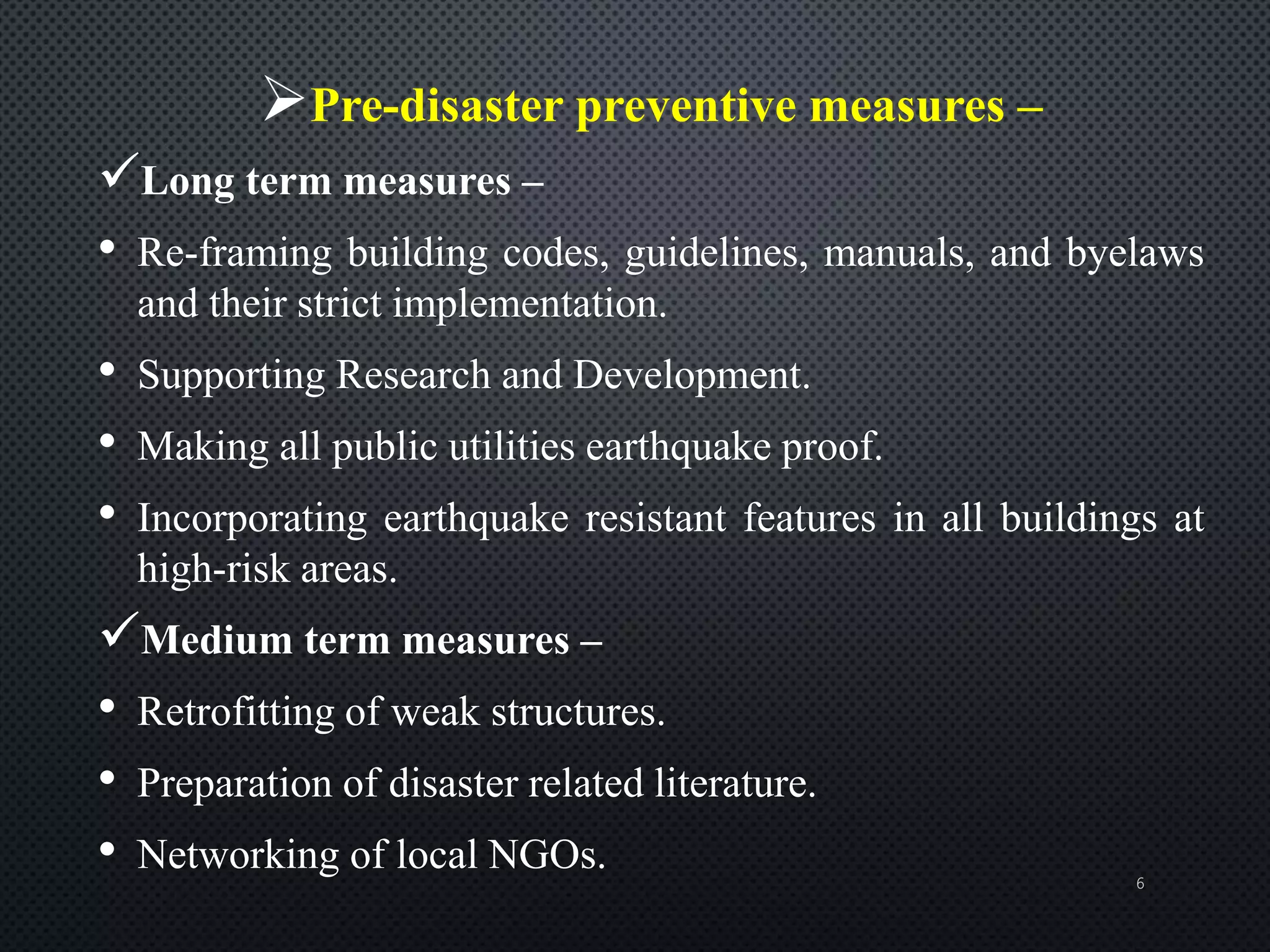 Earthquake Management Strategies | PPTX