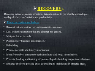 Earthquake Management Strategies | PPTX