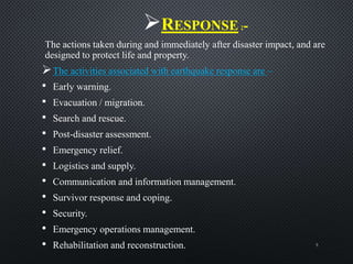 Earthquake Management Strategies | PPTX