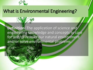 Environmental Science and Engineering.ppt | Indoor Environmental ...