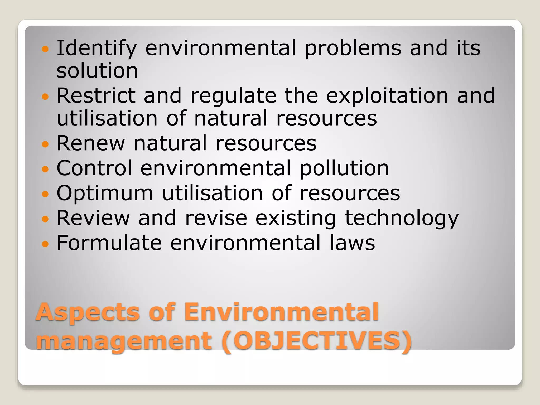 Environmental science | PPT