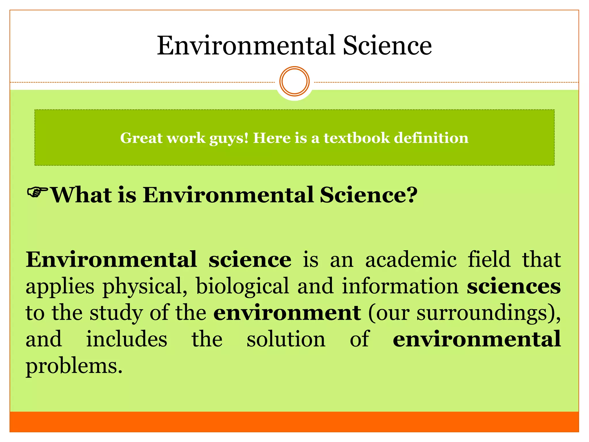 Lesson 2: Environmental Science | PPTX