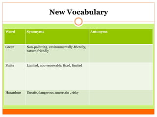 Lesson 2: Environmental Science | PPTX