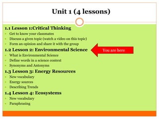 Global English: Environmental Science Lesson 2 | PPTX