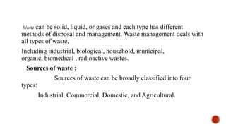Introduction to waste management in Environment | PPTX