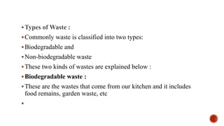 Introduction to waste management in Environment | PPTX