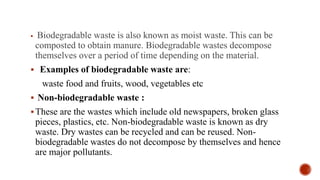 Introduction to waste management in Environment | PPTX