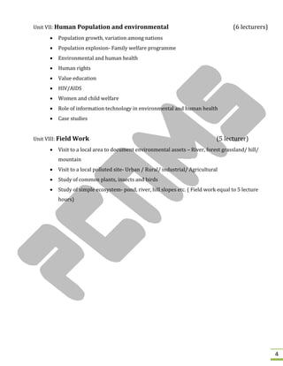 Environmental sciences syllabus.... | PDF