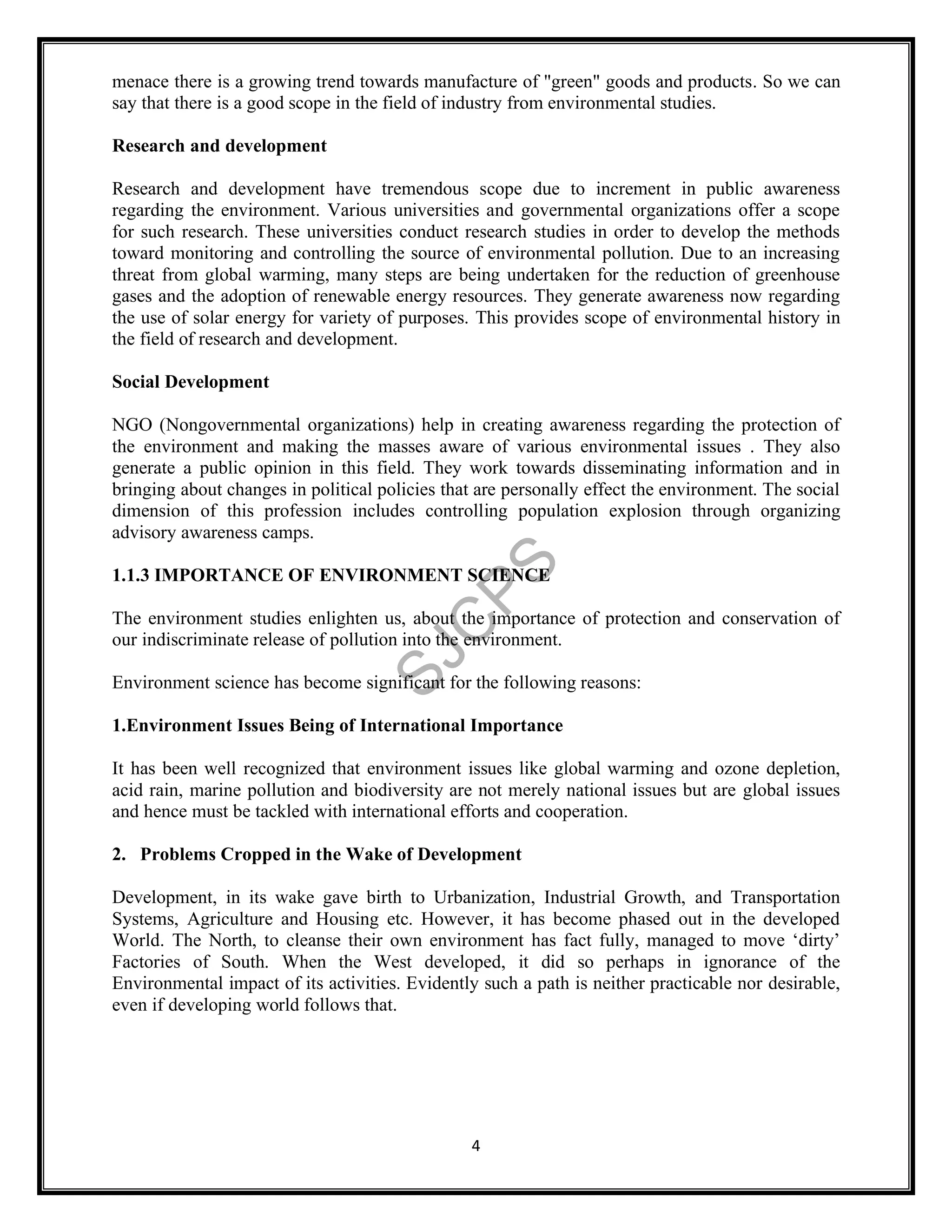 Environmental science 1.What is environmental science and components of ...