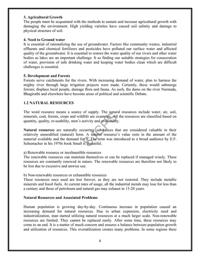 Environmental science 1.What is environmental science and components of ...