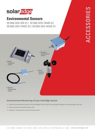 Environmental sensors | PDF