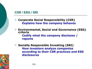 Environmental social governance (esg) | PPT
