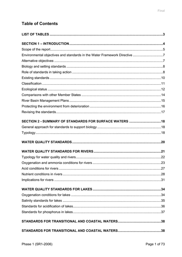 Environmental standards phase 1 finalv2 010408 | PDF