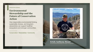 Environmental Stewardship and the Future of Conservation Action | PDF