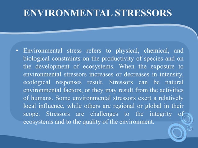 Environmental stressors | PPTX