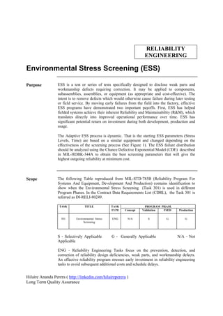 Environmental stress screening | PDF