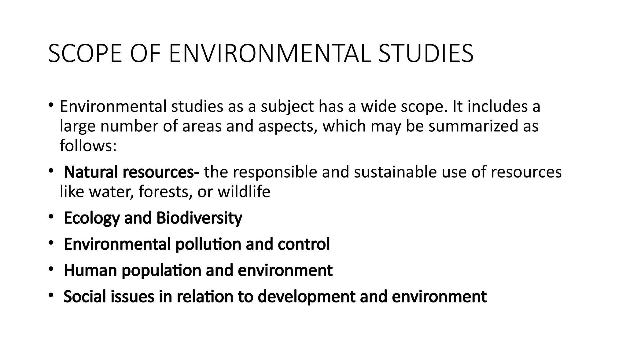 Environmental Studies.pptx Environmental Studies | PPTX