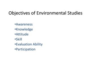 Environmental studies the multidisciplinary nature | PDF