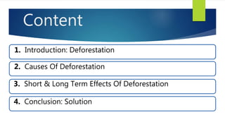 Environmental studies (deforestation) | PPTX
