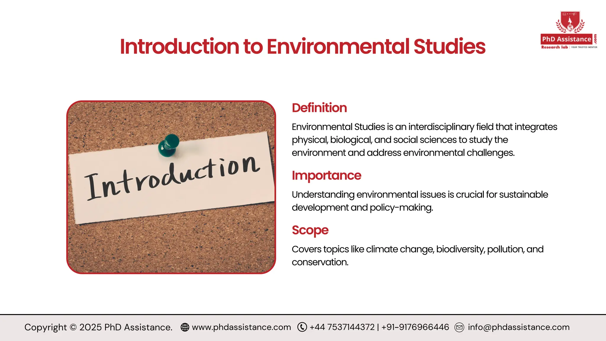 Expert Resource for Environmental Science Dissertation Titles Help | PDF