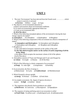 Environmental studies questions &Answers.doc