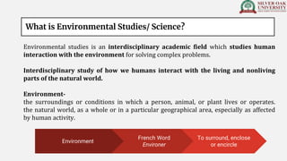 Environmental Studies - 1 (Introduction) | PPTX | Environmental ...