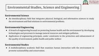 Environmental Studies - 1 (Introduction) | PPTX | Environmental ...