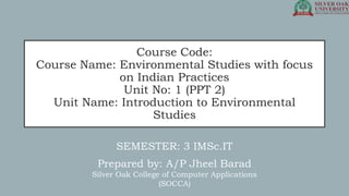 Environmental Studies- 2 ( Introduction to Ecology) | PPT