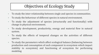 Environmental Studies- 2 ( Introduction to Ecology) | PPT
