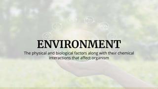 Environmental Studies- 3 (Introduction to Environment) | PPT