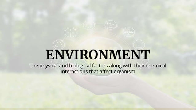 Environmental Studies- 3 (Introduction to Environment) | PPT