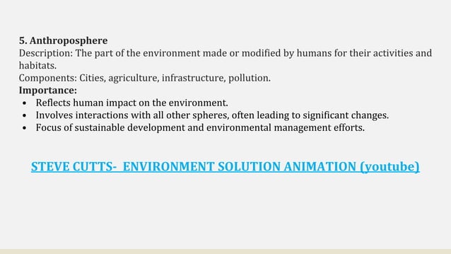 Environmental Studies- 3 (Introduction to Environment) | PPT