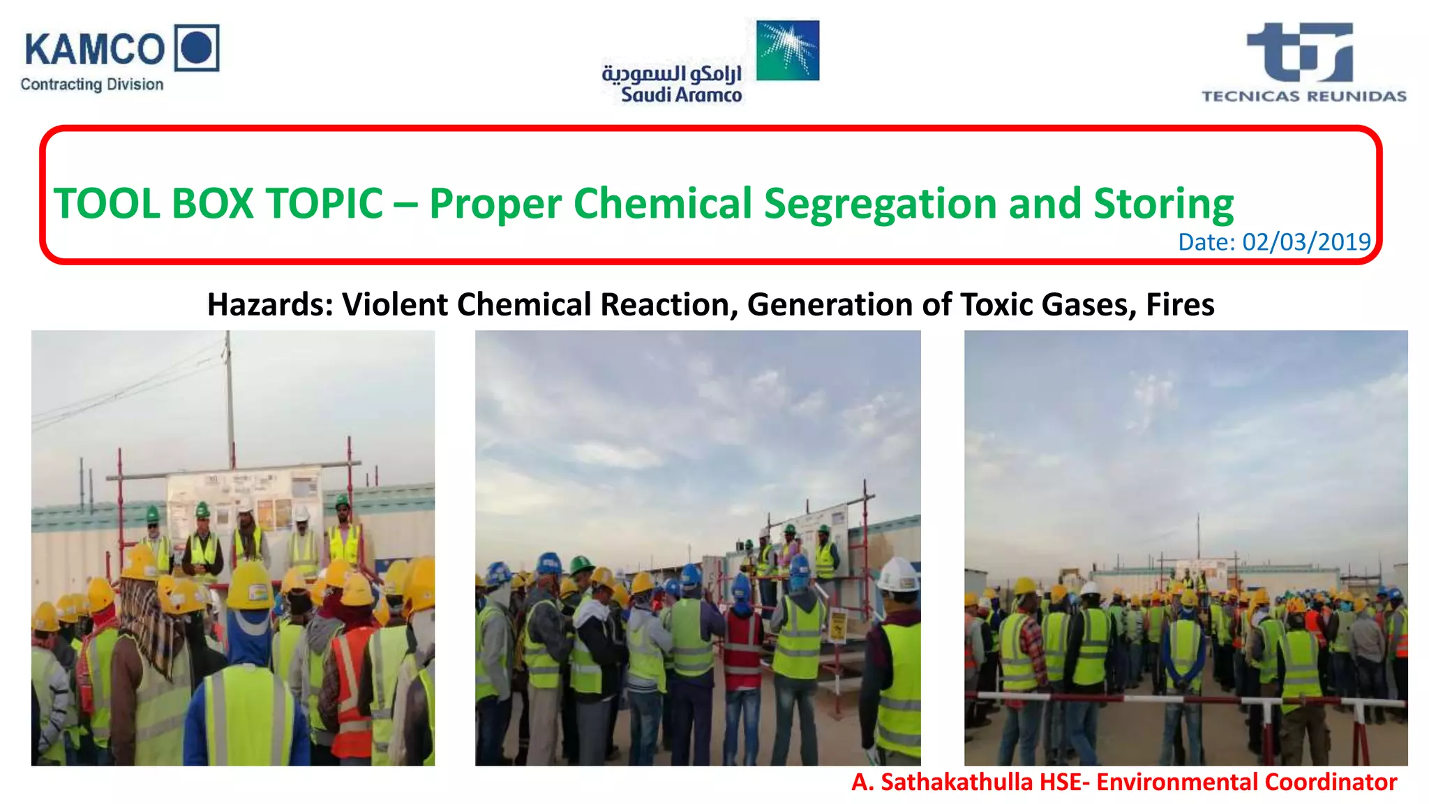 Environmental TBT chemicals segregation and storing | PPTX