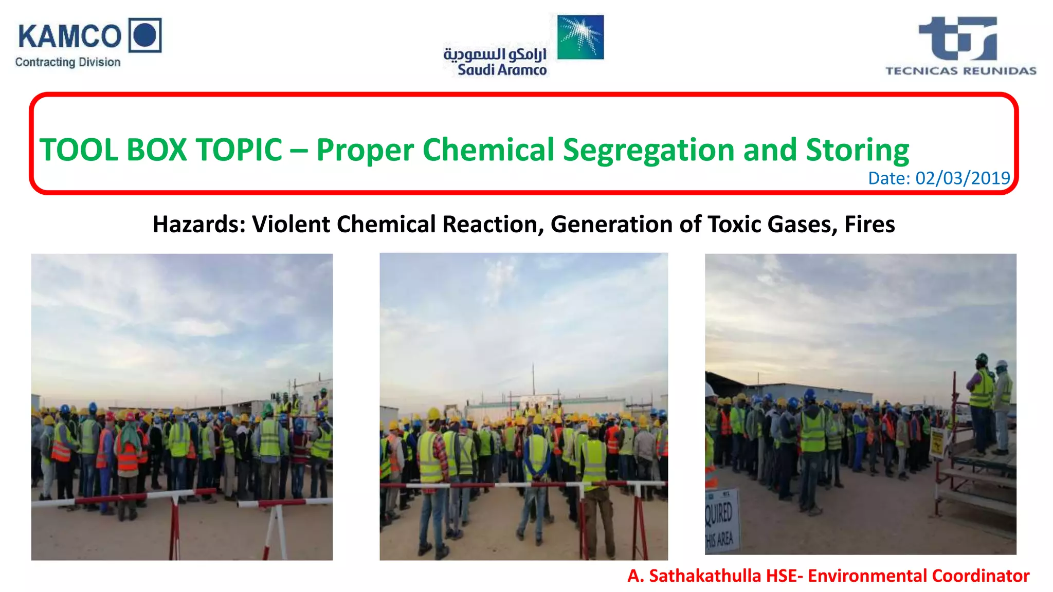 Environmental TBT chemicals segregation and storing | PPTX