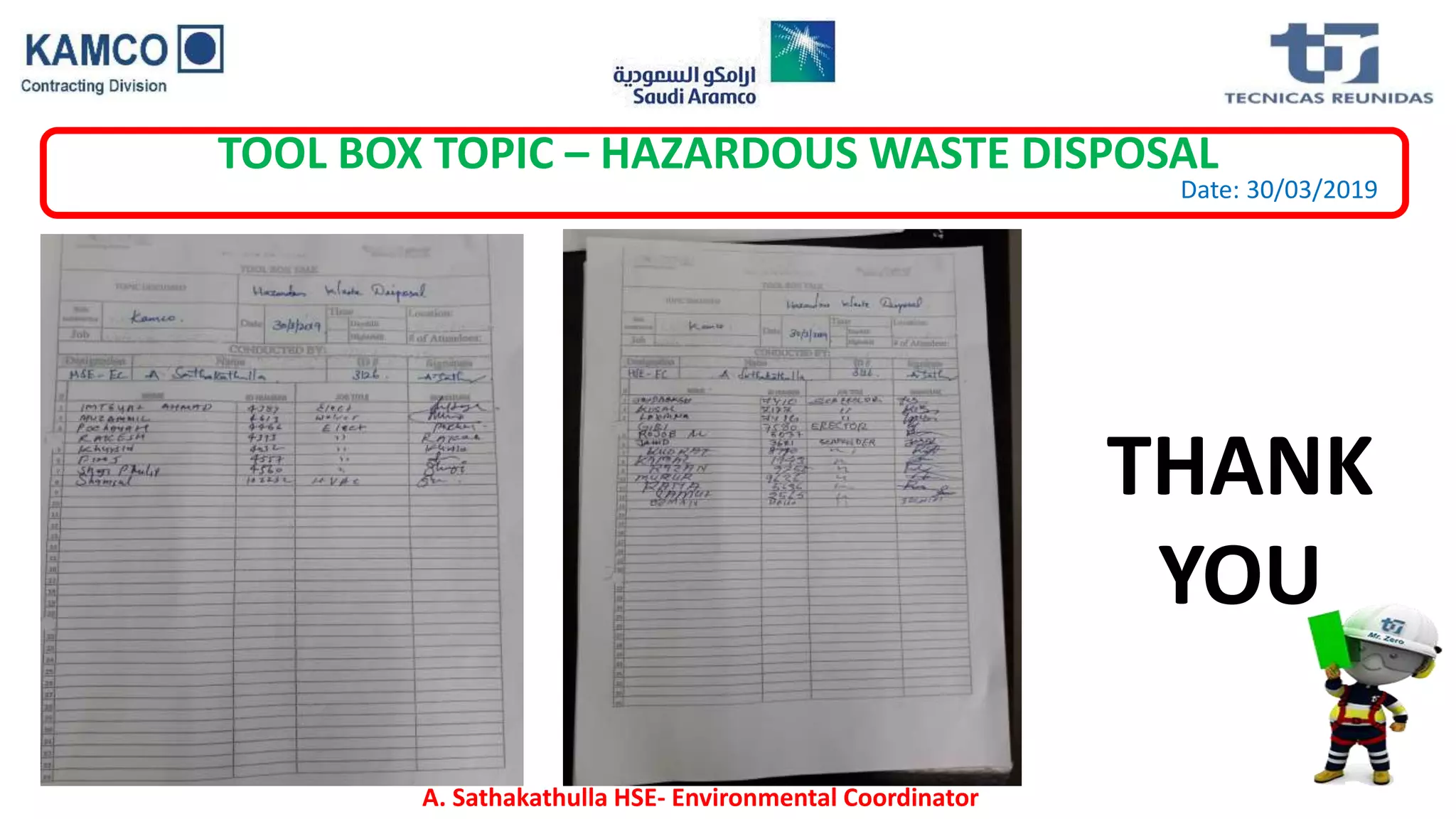 Environmental TBT hazardous waste disposal | PPTX