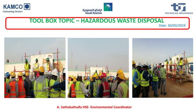 Environmental TBT hazardous waste disposal | PPTX