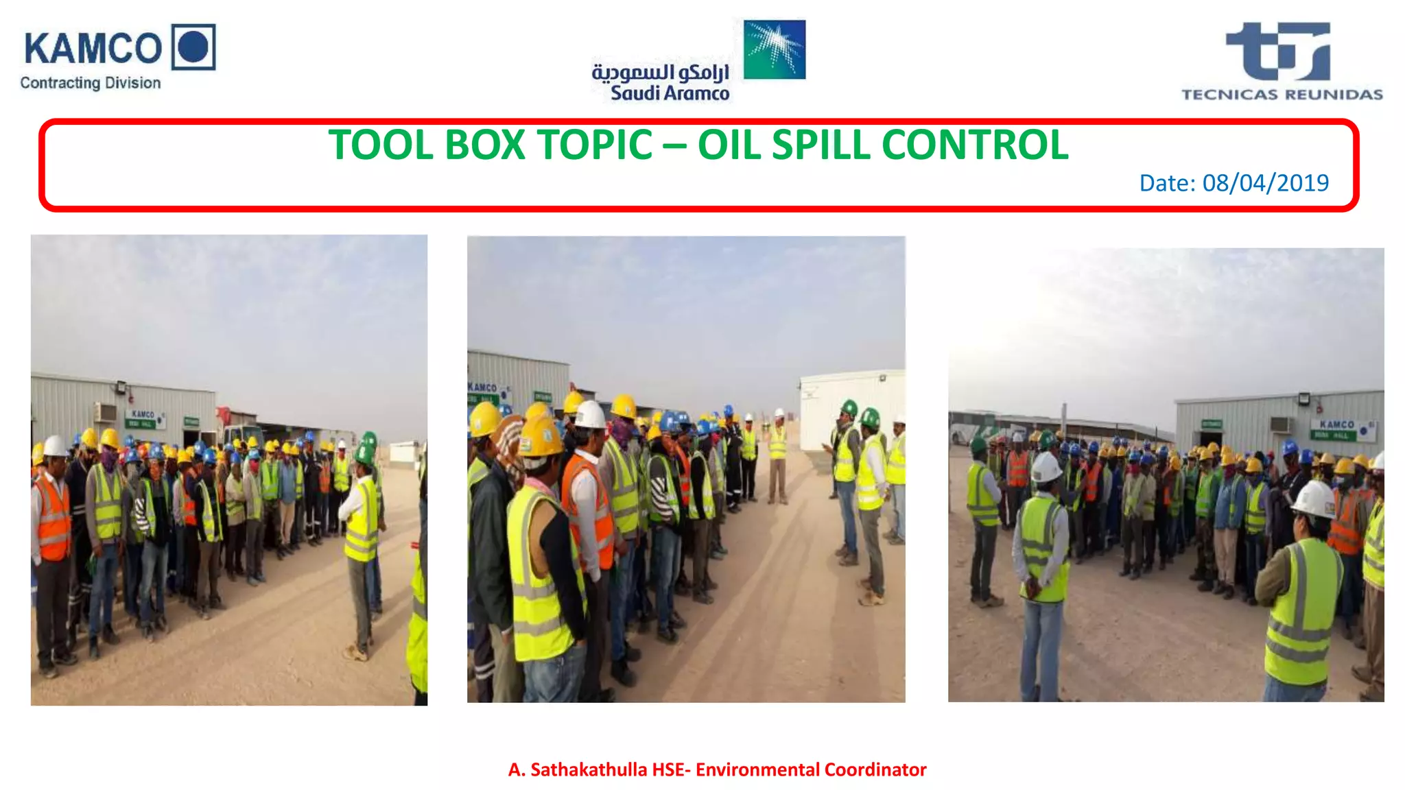 Environmental TBT oil spill control . april 2019. | PPTX