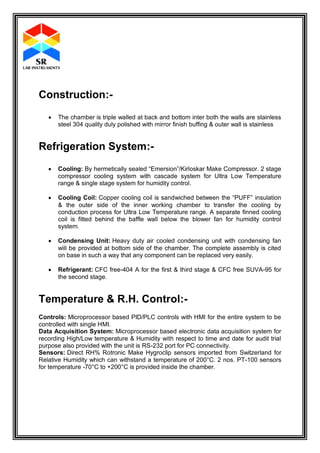 Environmental test chamber | PDF