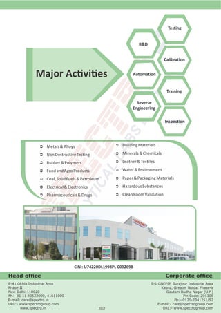 Environmental testing laboratory in delhi india | PDF