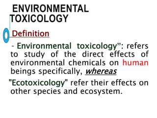 Ecotoxicology | PPTX