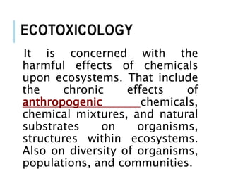 Ecotoxicology | PPTX