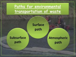 Environmental transport of petroleum waste through surface, subsurface and atmosphere | PPTX ...