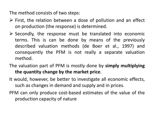 Environmental valuation techniques a review | PPTX | Business ...