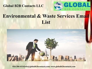 Environmental & waste services email list | PPT