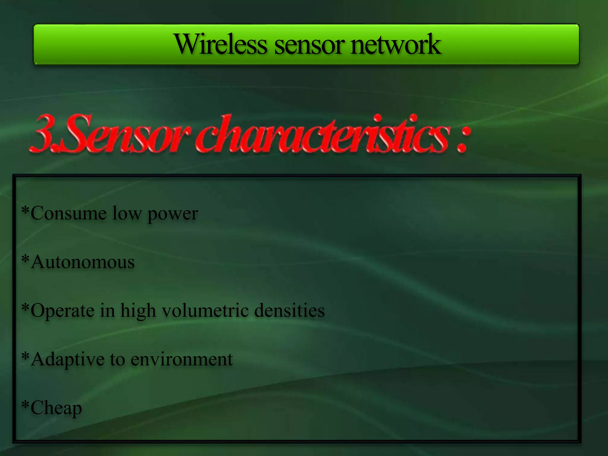 Environmental wireless sensors networks | PPTX